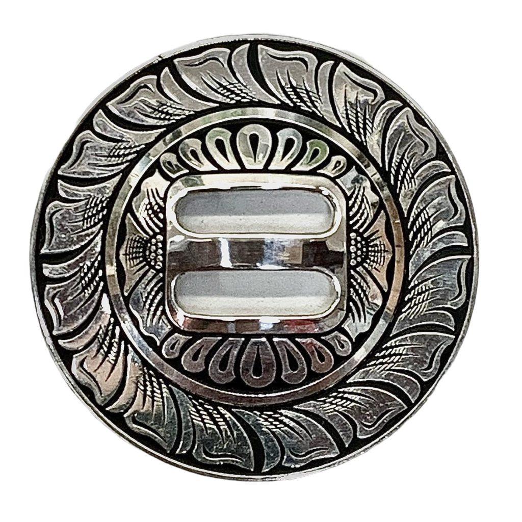 Garcia Slotted Silver Conchos – J.M. Capriola